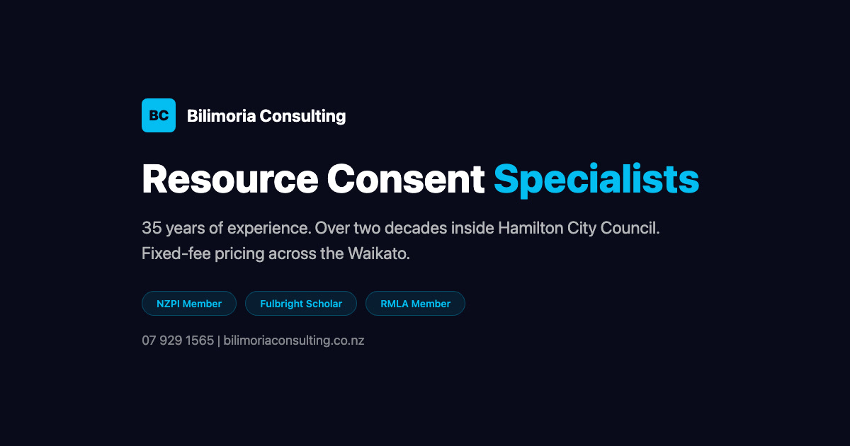 Land Use Consent Hamilton: What It Is and When You Need One | Bilimoria ...